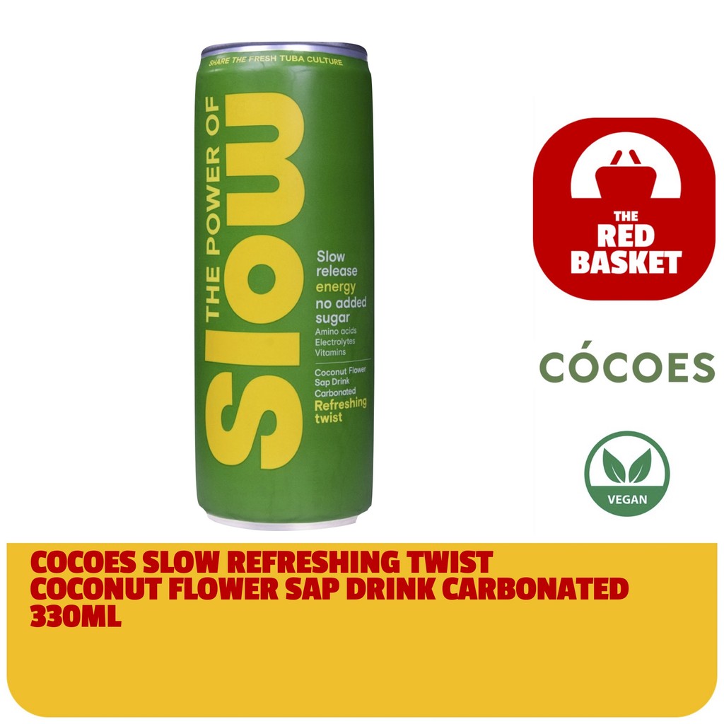 COCOES SLOW COCONUT FLOWER SAP DRINK CARBONATED REFRESHING TWIST 330ML ...