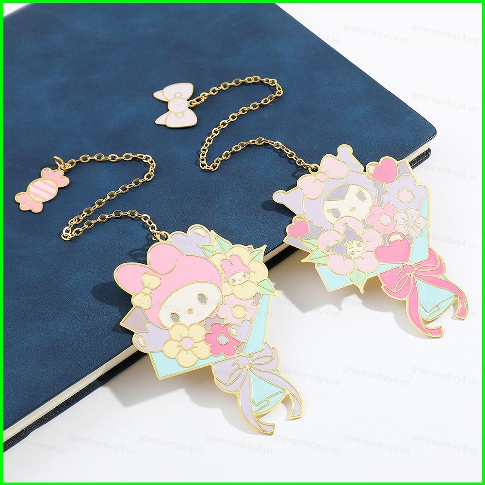 GC4 Sanrio Kuromi Melody Metal Bookmarks Gift For Girls Bookmarks Chain ...
