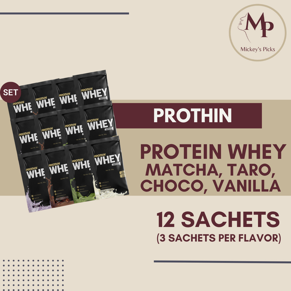 Prothin Whey Ripped Protein Powder 12 Sachets Assorted | 25g Protein ...