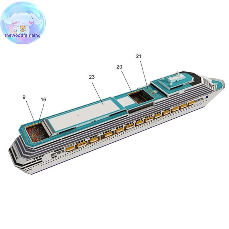 thewoodfameing Cruise Ship Paper Model Cruise Ship 3D Paper Model DIY ...