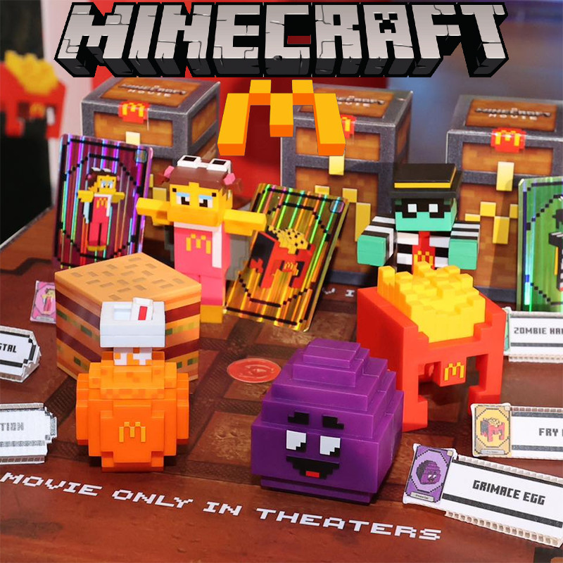 2025 Minecraft x McDonald's Blind Box With CDK Holographic Cards MC Toy ...