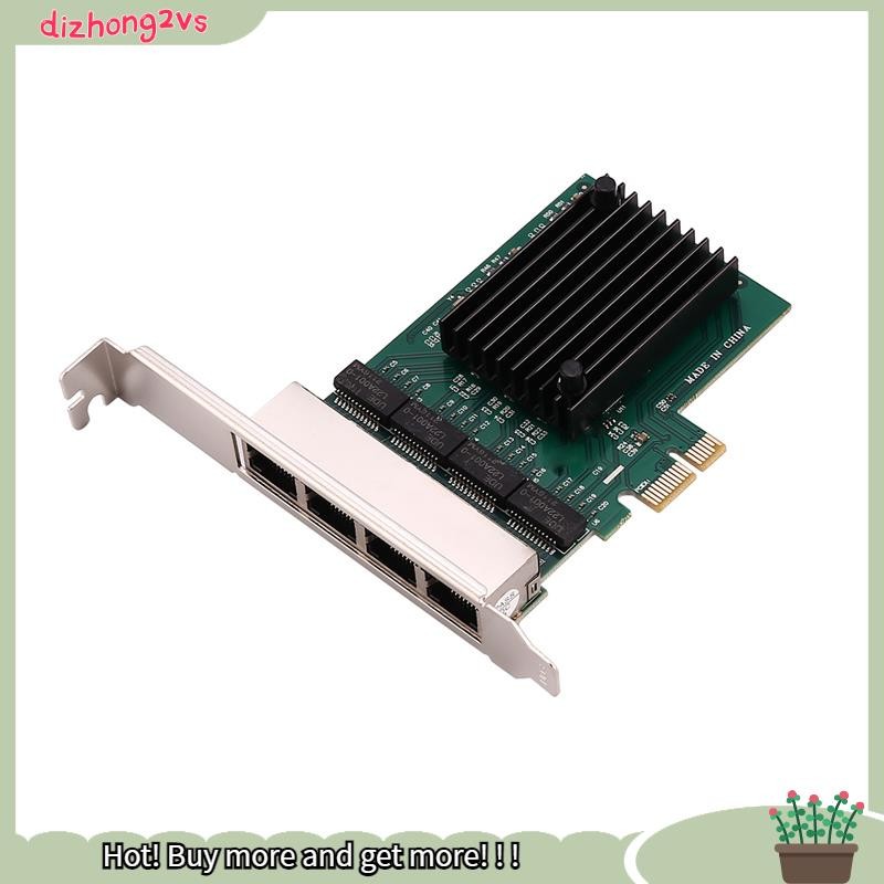 [dizhong2vs]Pci-E X1 Gigabit Network Card Pci-Express 4 Port Ethernet ...