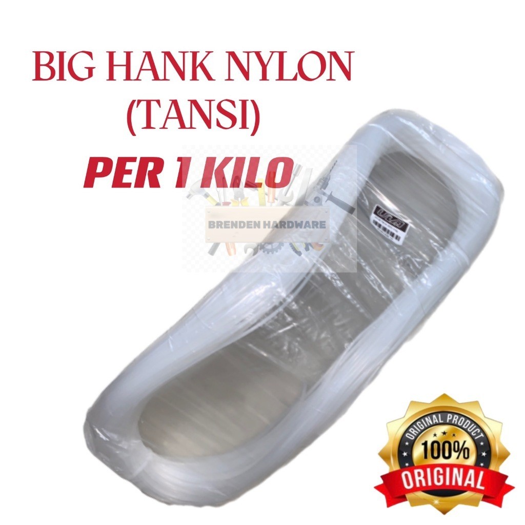 Big Hank Nylon String / Grass Cutter White TANSI 1 KILO #300 #250 ...
