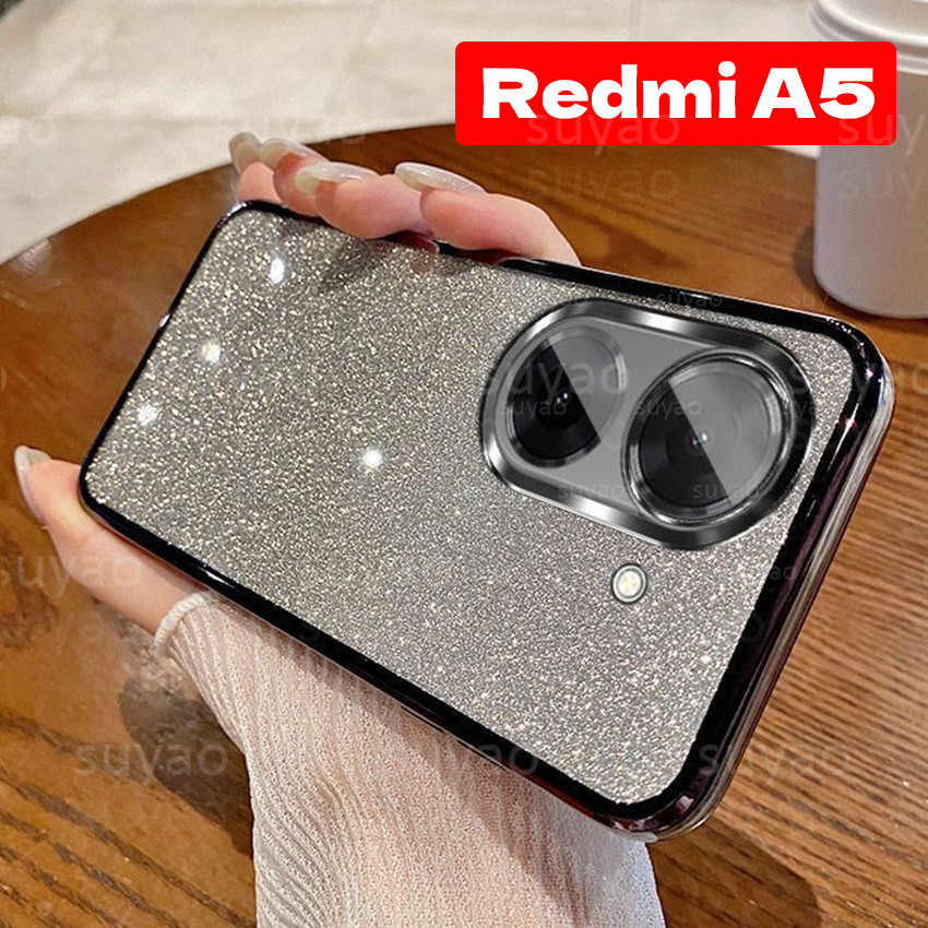 For Redmi A5 4G 2025 Phone Case Electroplating Transparent Casing ...