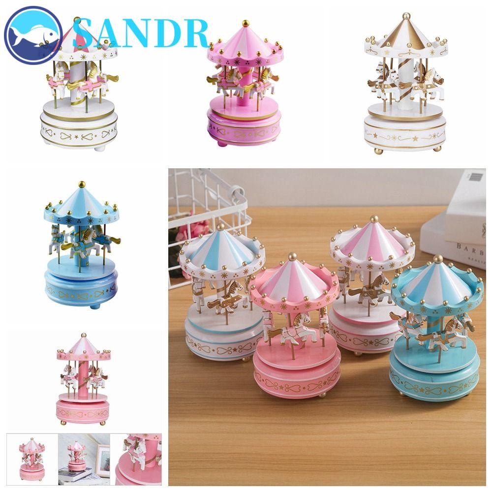 SANDR Carousel Music Box, Easy Use Painted Ferris Wheel Ornaments ...