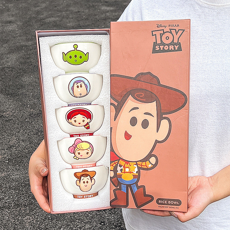 Toy Story Ceramic Tableware Set Children Cartoon Household Rice Bowl ...