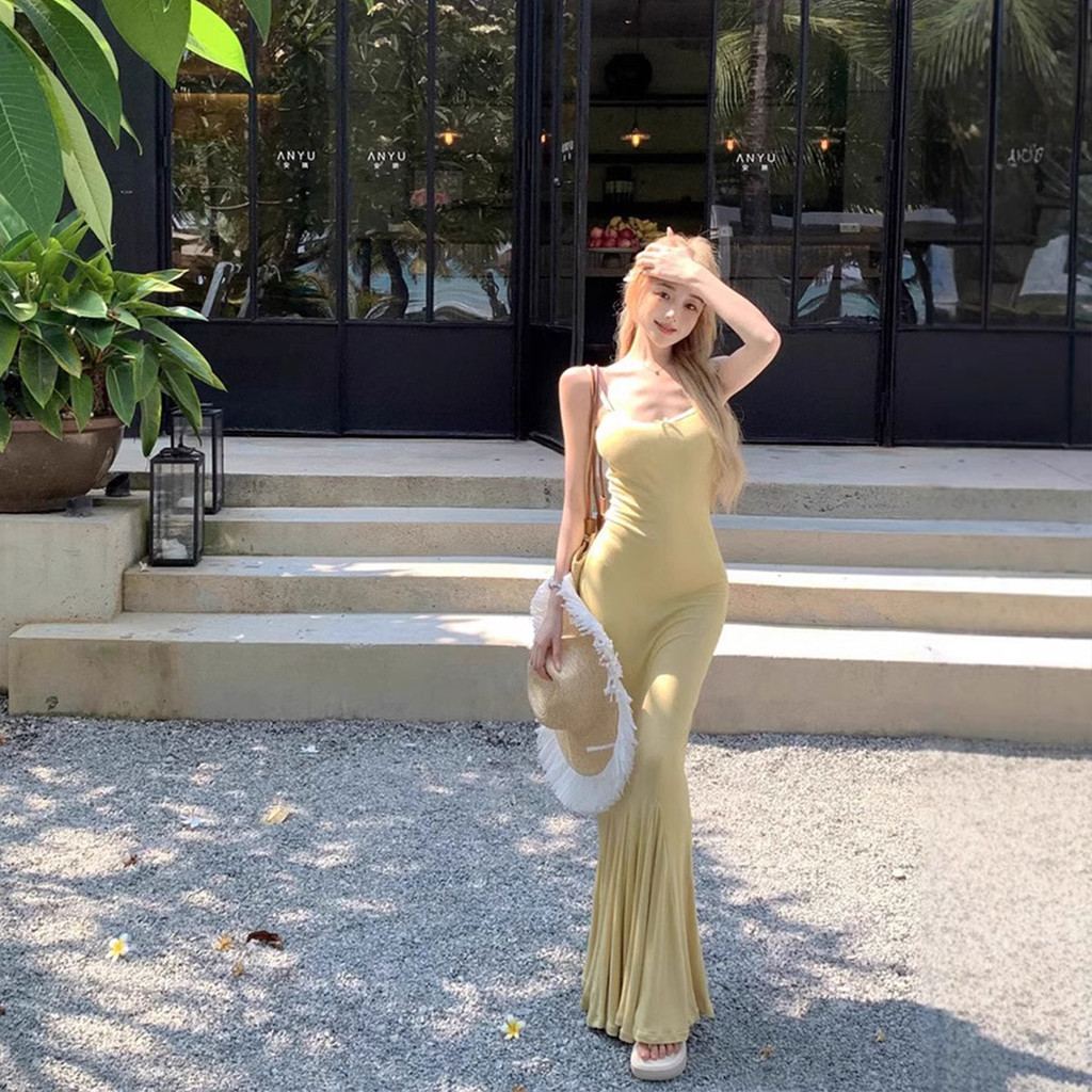 Long Fishtail Dress Show Back Keep The Shape Of The Figure Perfectly ...