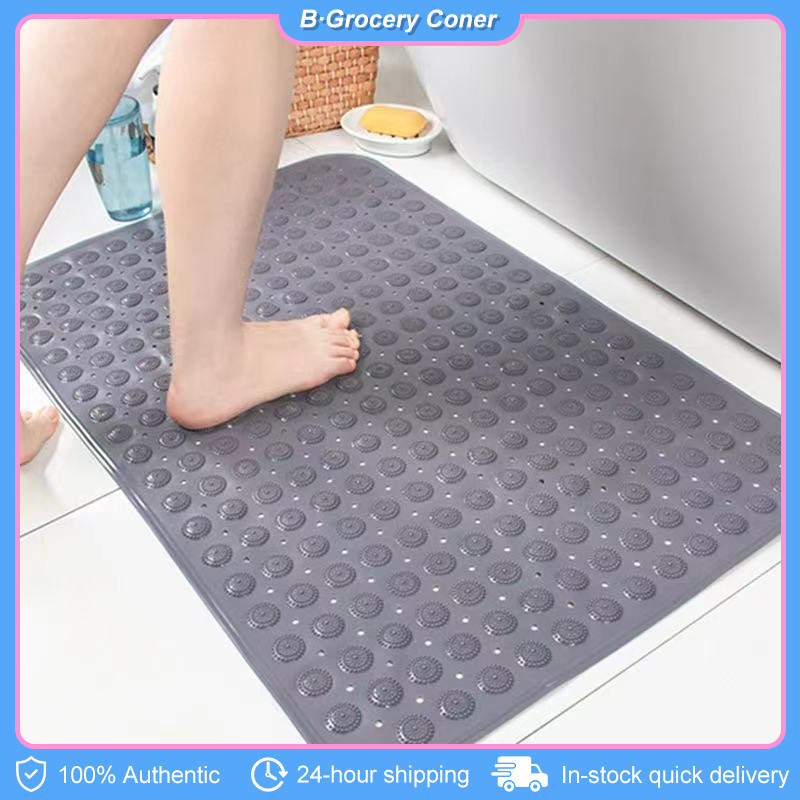 PVC Bath Mat Bathroom Non-slip Mat Massage Safety Rubber Bath Mat ...
