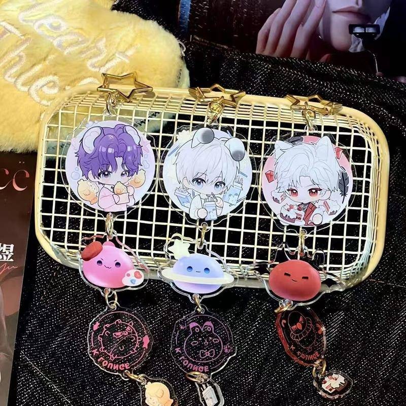 4 styles New Anime Love and Deepspace Keychain Game Cartoon Xavier ...