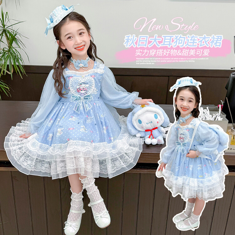 Girls2024New Dress Summer Cinnamoroll Babycinnamoroll Princess Dress ...