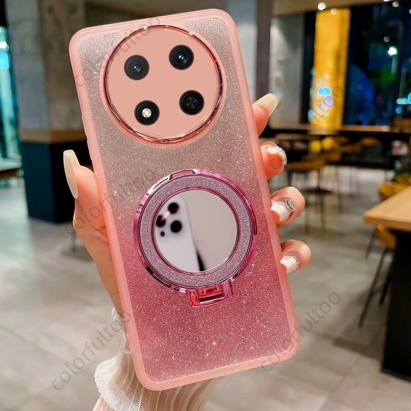 Honor X9c 5g Fashion Magnetic Car Holder Phone Cover For Huawei Honor