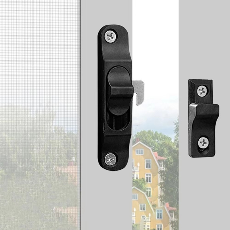 GMARTY 1Set Sliding Pull Door Lock Anti Theft Window Hook Lock Buckle ...