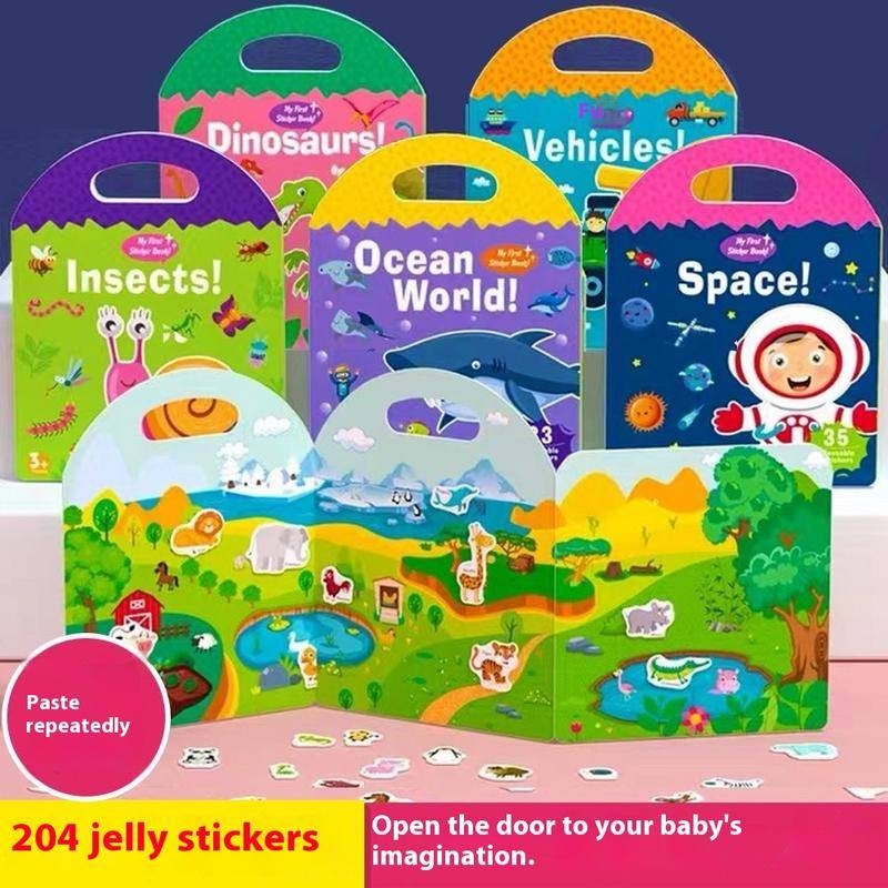 Libreng pagpapadala ng stock ng mga stickers ng jelly, paulit-ulit na ...