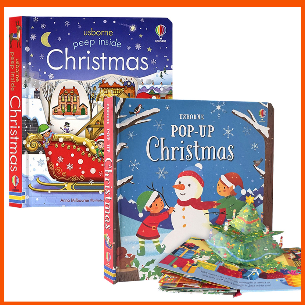 Christmas books Usborne Pop up Garden Dinosaurs / Look Inside Series ...