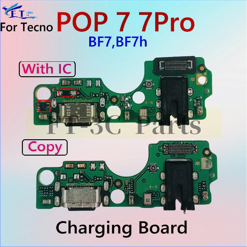 For Tecno POP 7 POP 7pro BF7 BF7n Charger Dock USB Charging Port Plug ...
