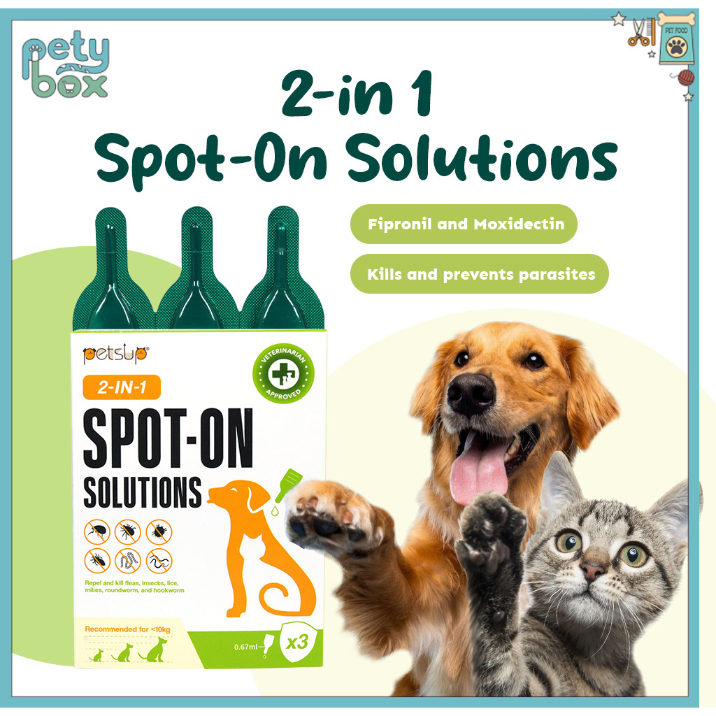 Petsup Pet Spot On Solutions Dog Cat Anti Tick and Flea Anti Garapata ...