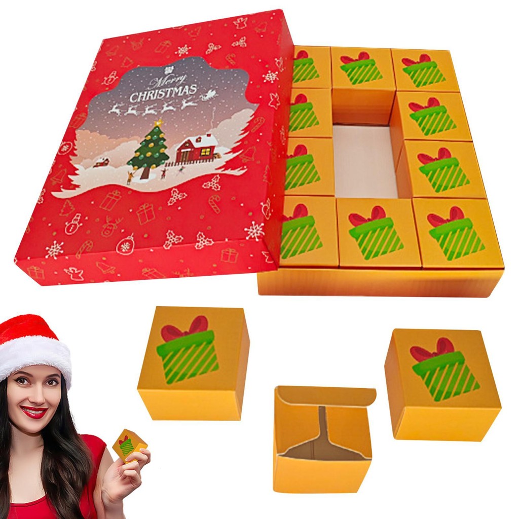 Christmas Countdown Calendar Countdown to Christmas Packaging Box 12 ...