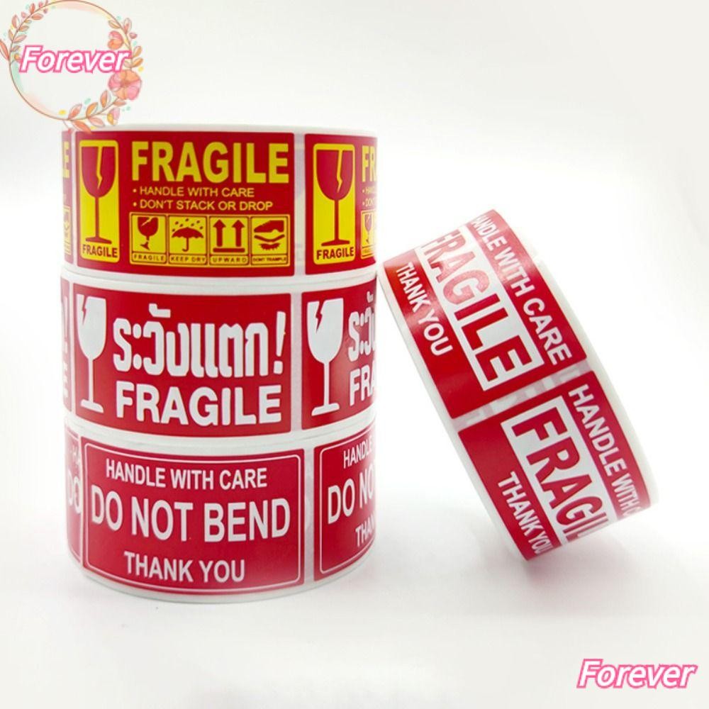 FOREVER 250Pcs/Roll Fragile Warning Label, 25x45mm Special Tag Warning ...