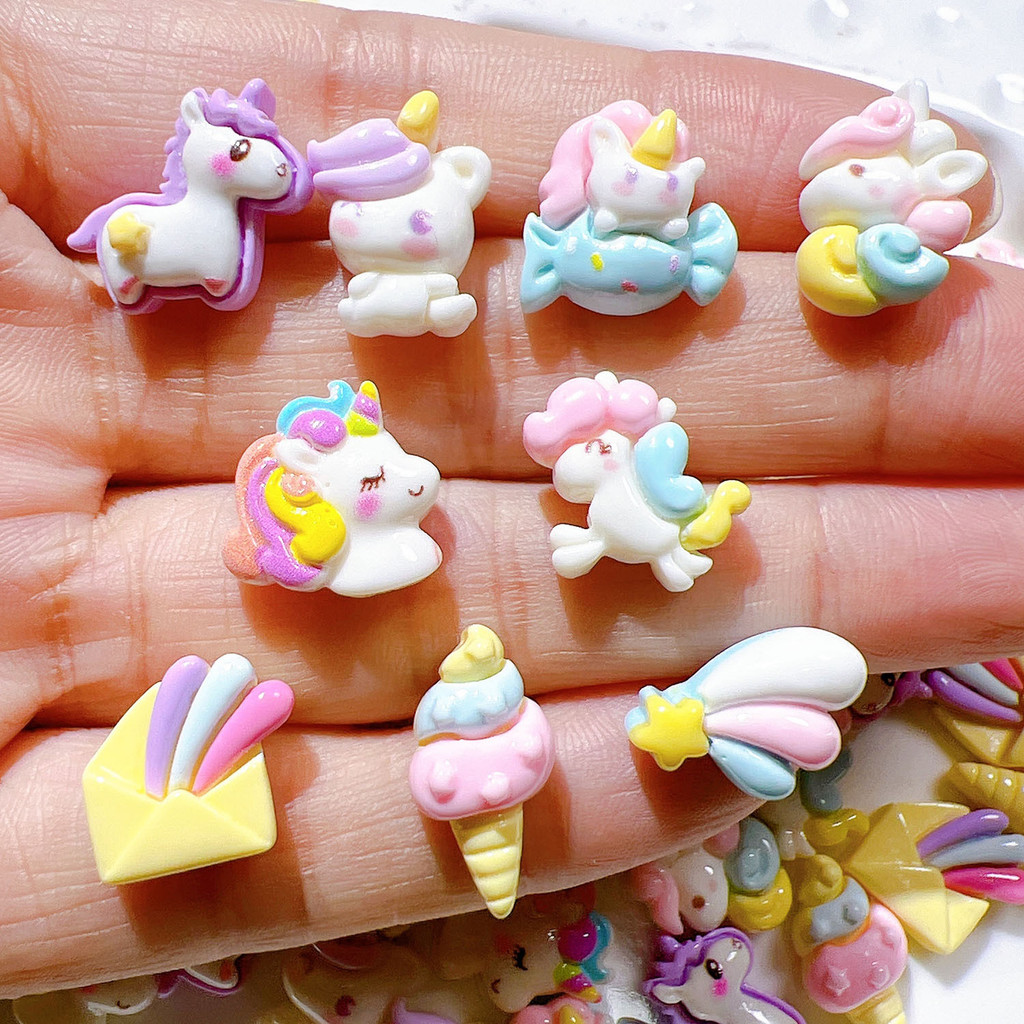20pcs Mini Unicorn Resin Charms for DIY (3-82) | Shopee Philippines