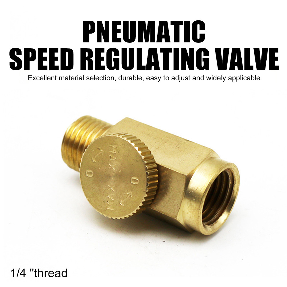 Brass Air Regulator, in-Line Air Flow Regulator Valve Brass Connector ...