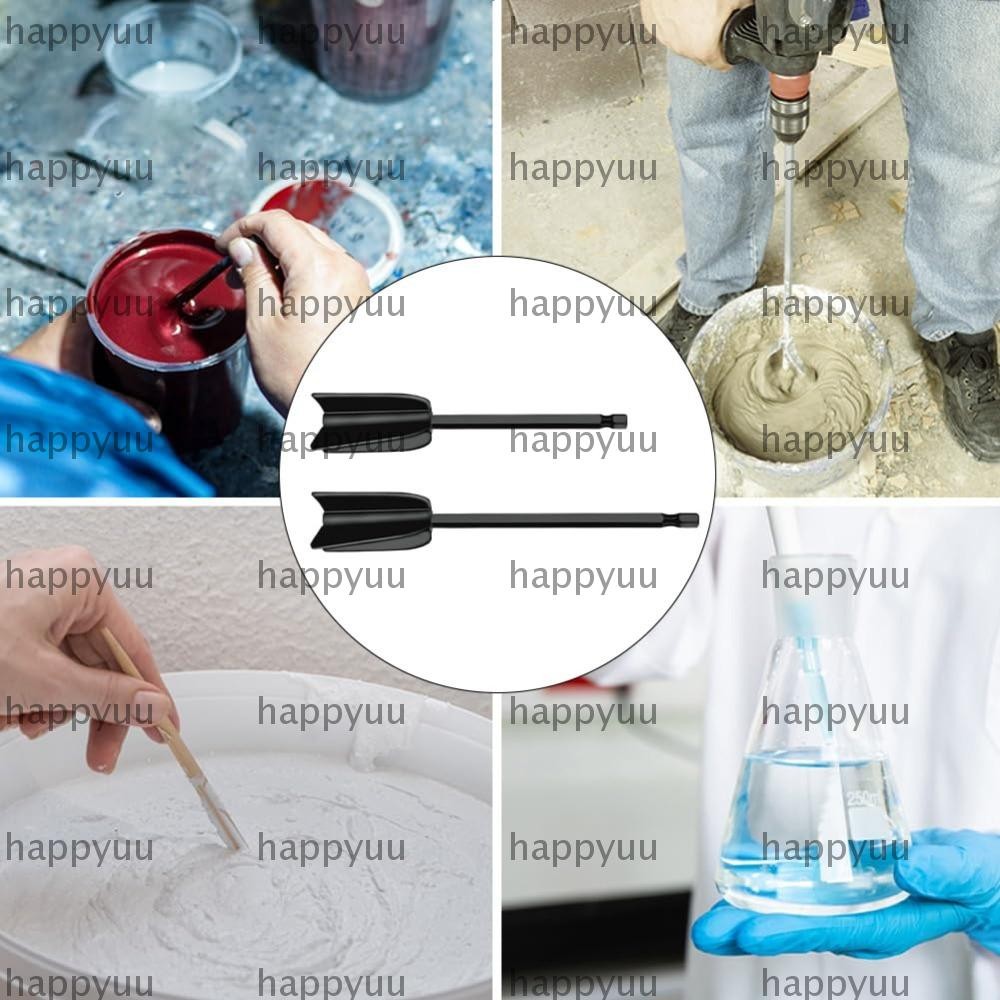 HAPPYUU Drill Mixer Attachment, ABS Black Epoxy Resin Mixing Paddle ...