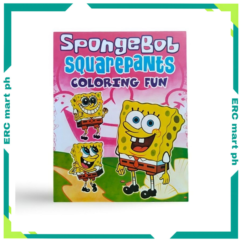 ERC SpongeBob Coloring FUN Big Book 12-Sheets Kids Activity Crayon DIY ...