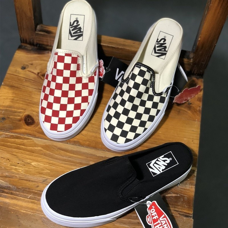 in stock Ready 6 colors Vans slip on black and white red and white ...