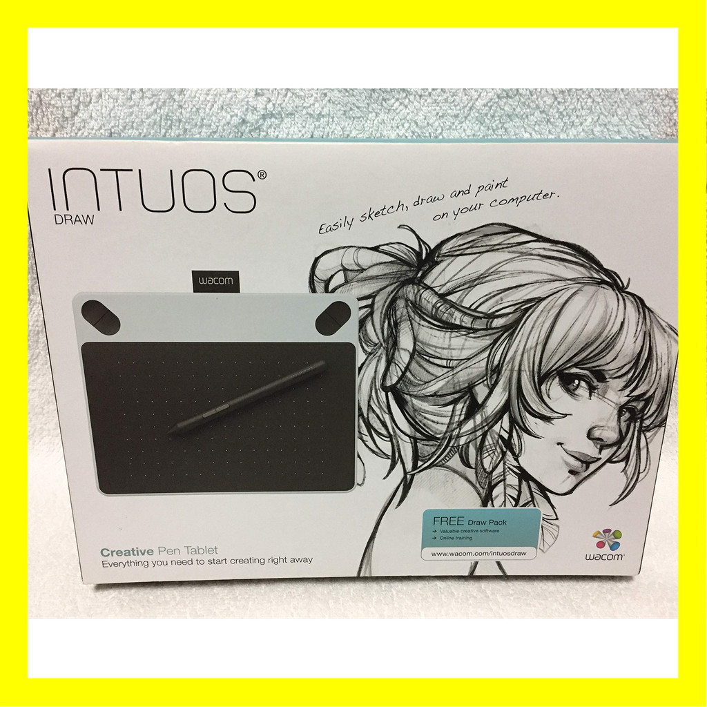 Wacom Intuos Draw [Old model] Pen input only Introductory drawing model S size White CTL-490/W0 ...