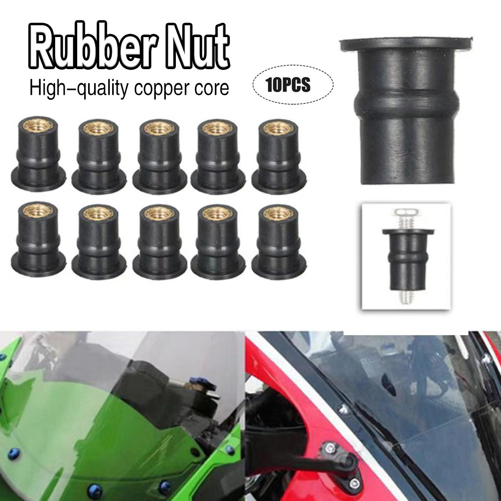 Motorcycle Modification Windshield Rubber Nut Expansion Nut Screw ...