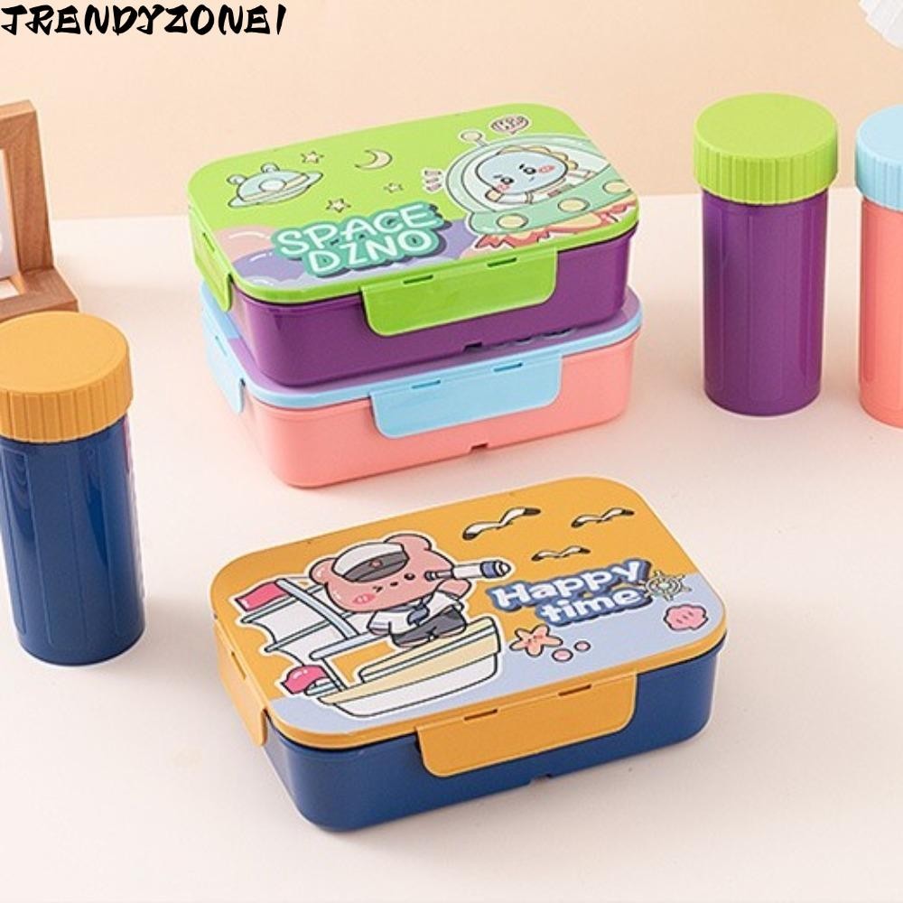 TRENDYZONE1 Bento Lunch Box Water Cup Set, Portable Leak-Proof Lunch ...