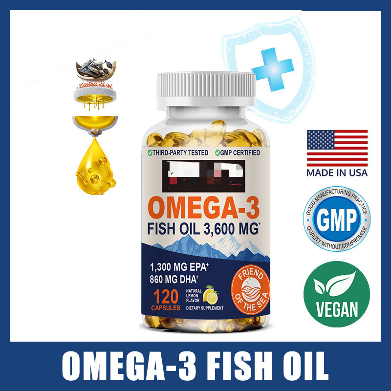 Omega 3 Fish Oil with EPA & DHA Fatty Acids,Supports Joints, Eyes ...