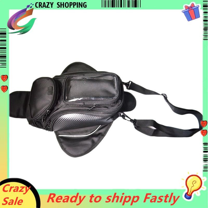 Waterproof Motor Tank Bag Oil Fuel Tank Bag Magnetic Motorbike Saddle ...