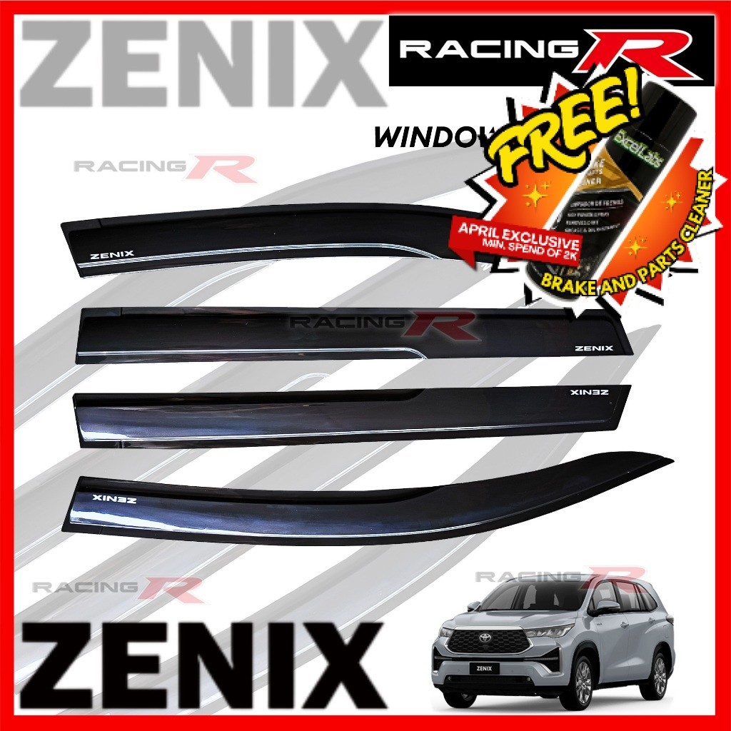 Toyota Innova ZENIX 2023 to 2025 OEM / INJECTION TYPE Window Door Rain ...