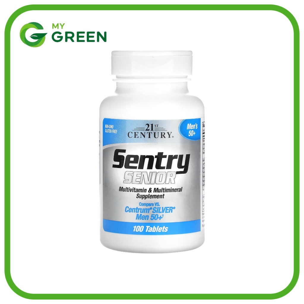 21st Century Sentry Senior Multivitamin & Multimineral Supplement Men's ...