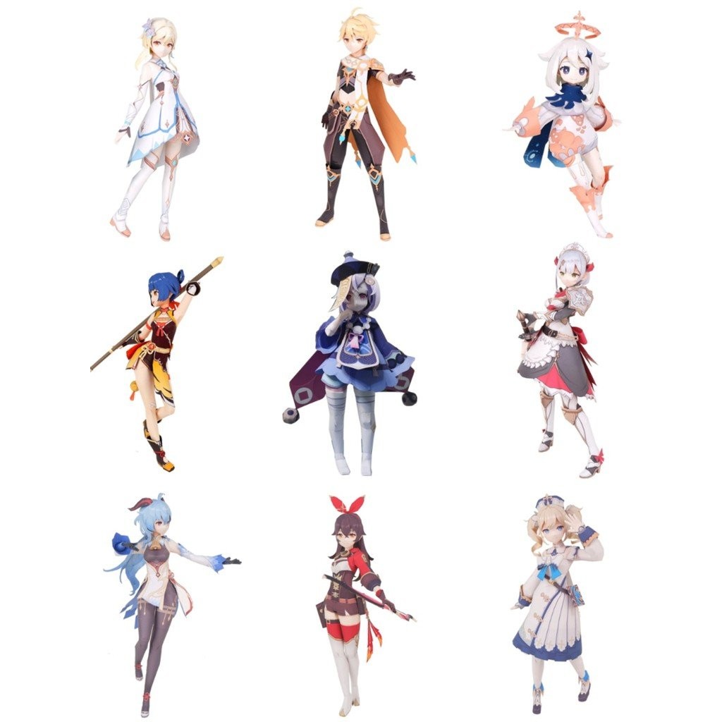 Genshin Impact Series Amber Barbara Ganyu Raiden Shogun Nilou Faruzen ...