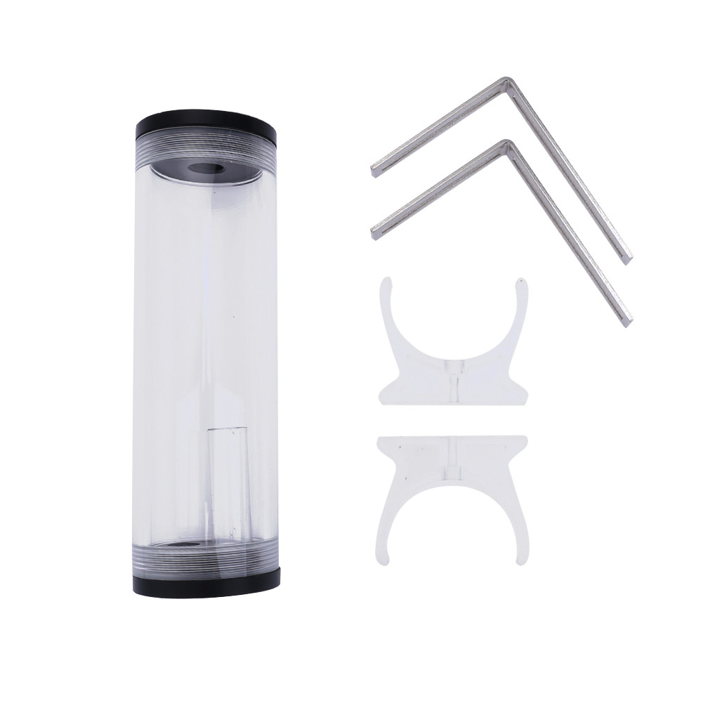 160 X 50 mm Acrylic Water Tank G1/4 Thread Cylinder Reservoir tank with ...