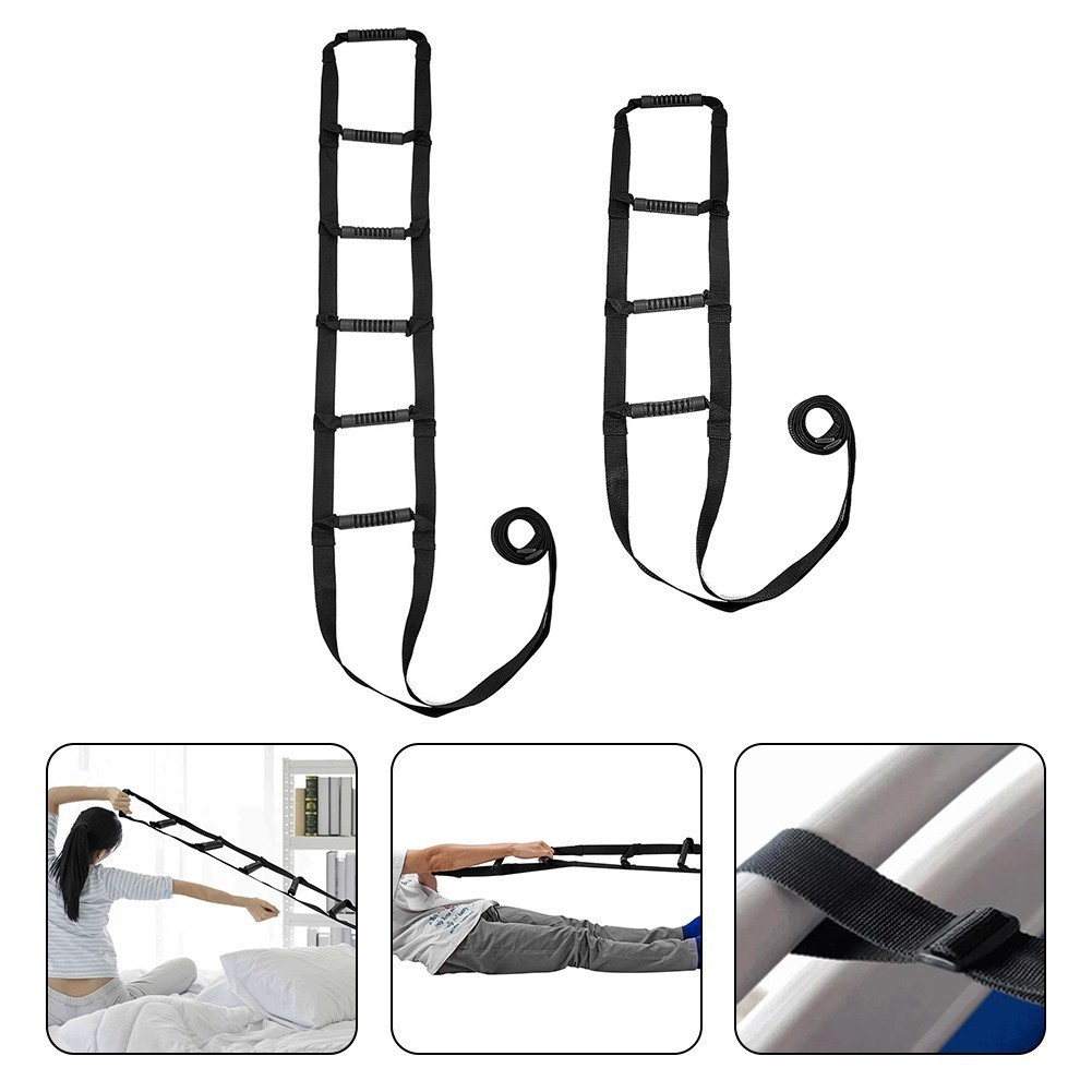Fashionstyle Bed Ladder Assist Strap with 4/6 Hand Grips Pull Up&Sit Up ...