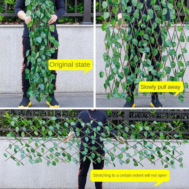 Expandable Fence Outdoor Leaf Fence Wooden Fence Backyard Fence for ...