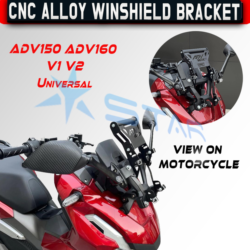 Windshield Bracket Visor For ADV 150&160 Full CNC Alloy Multi ...