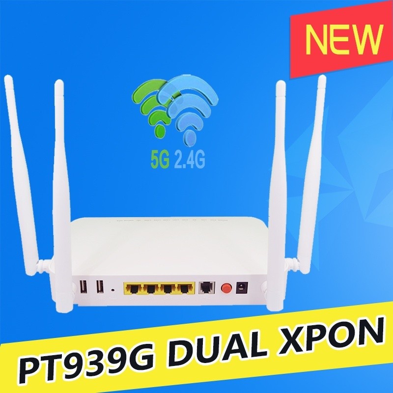 New Original xPON ONU GE 2usb Tel fiber optic router WiFi 2.4G & 5G ...