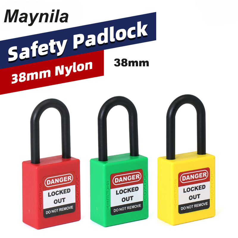 38mm Nylon Beam Insulated Padlock Industrial Safety Engineering 10 ...