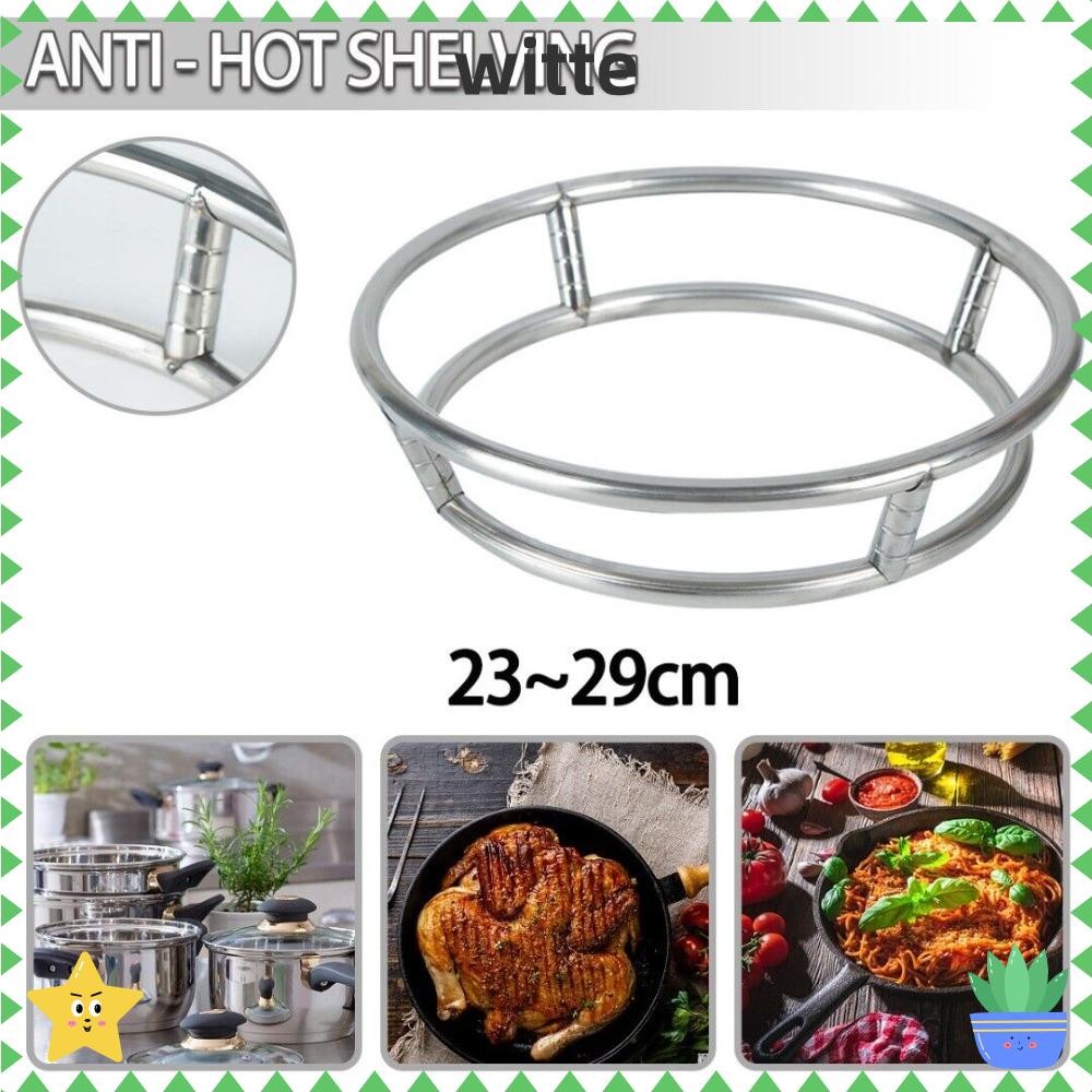 WITTEE Pot Storage Rack, Bilayer Stainless Steel Cauldron, Bold ...