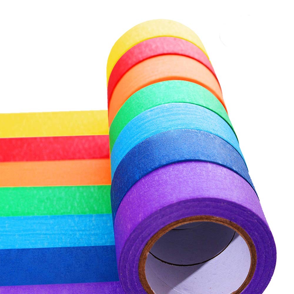 1Roll Colored Masking Tape Rolls Craft Paper Tape - Teacher Tape For ...