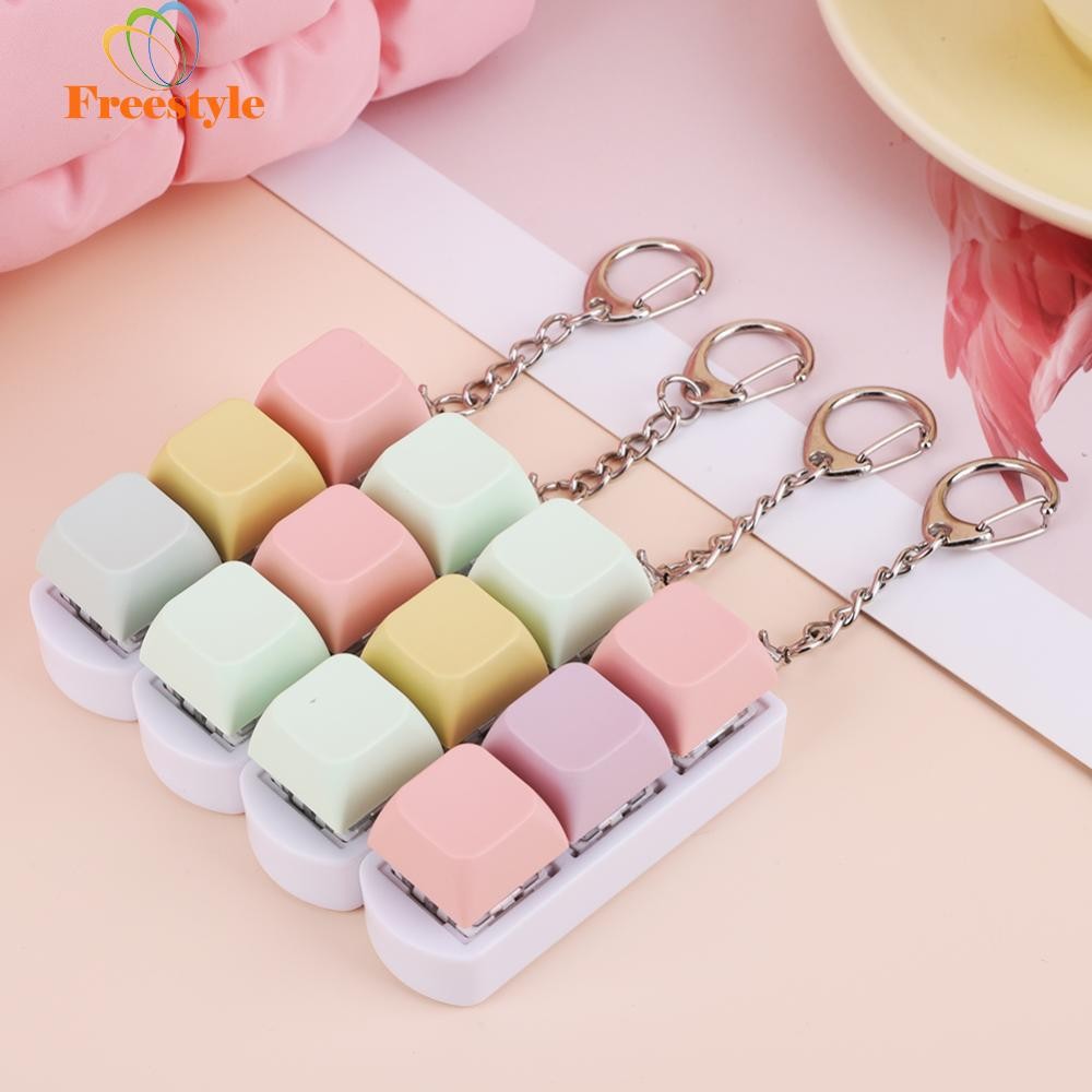 Keyboard Fidget Toy Fidget Clicker Key Switch Keychain Shaft Tester for ...