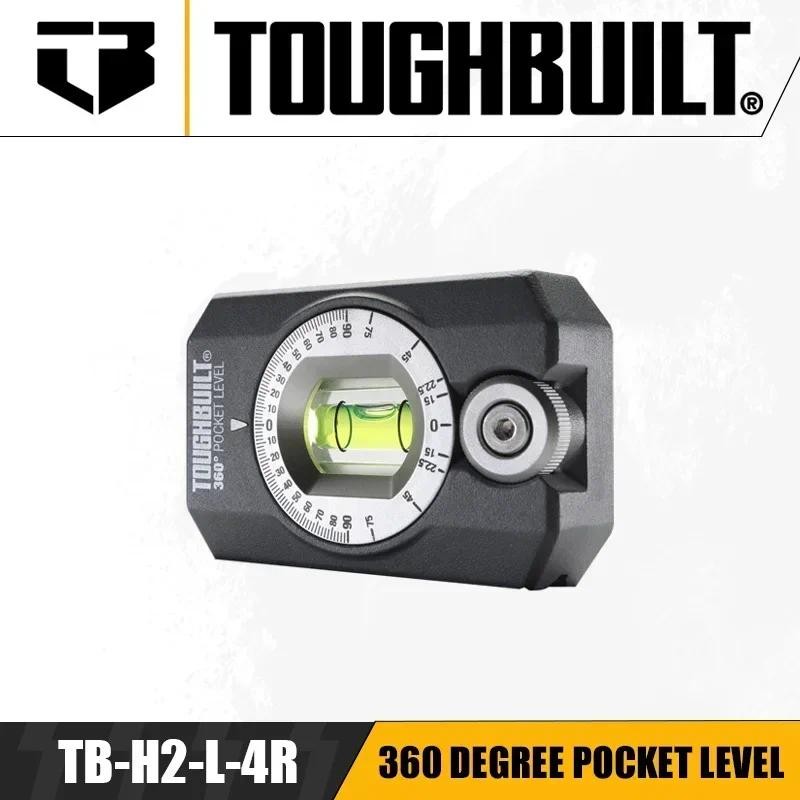 TOUGHBUILT TB-H2-L-4R 360 Degree Pocket Level Magnetic Level Power Tool ...