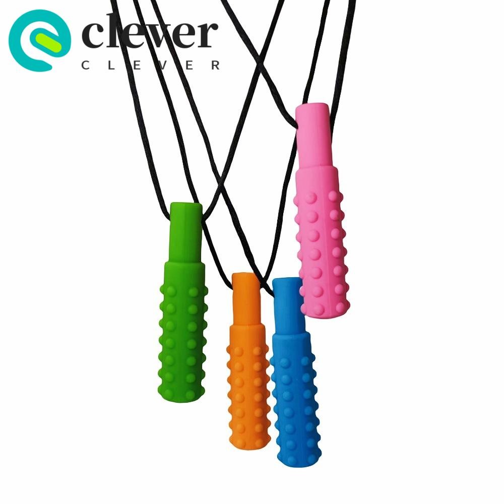 CLEVER Chewy Pendant, Silicone Pacifier Pendant Kids Teether Necklace ...