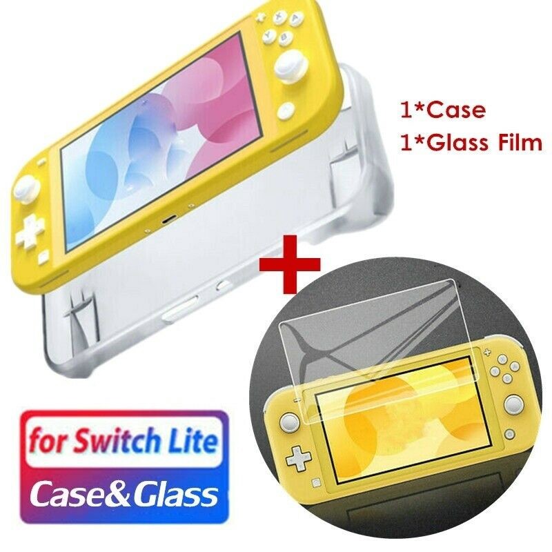2 in 1 TPU Case for Nintendo Switch Lite with Tempered Glass Screen ...