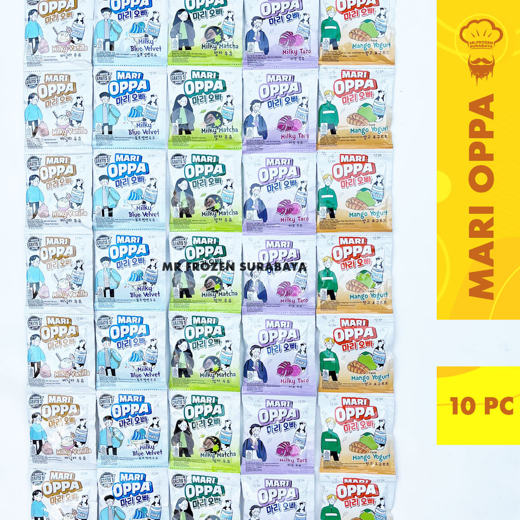 Mari Oppa - Various Milk Flavored Drink Powder 1 plan Fill 10 | Shopee ...