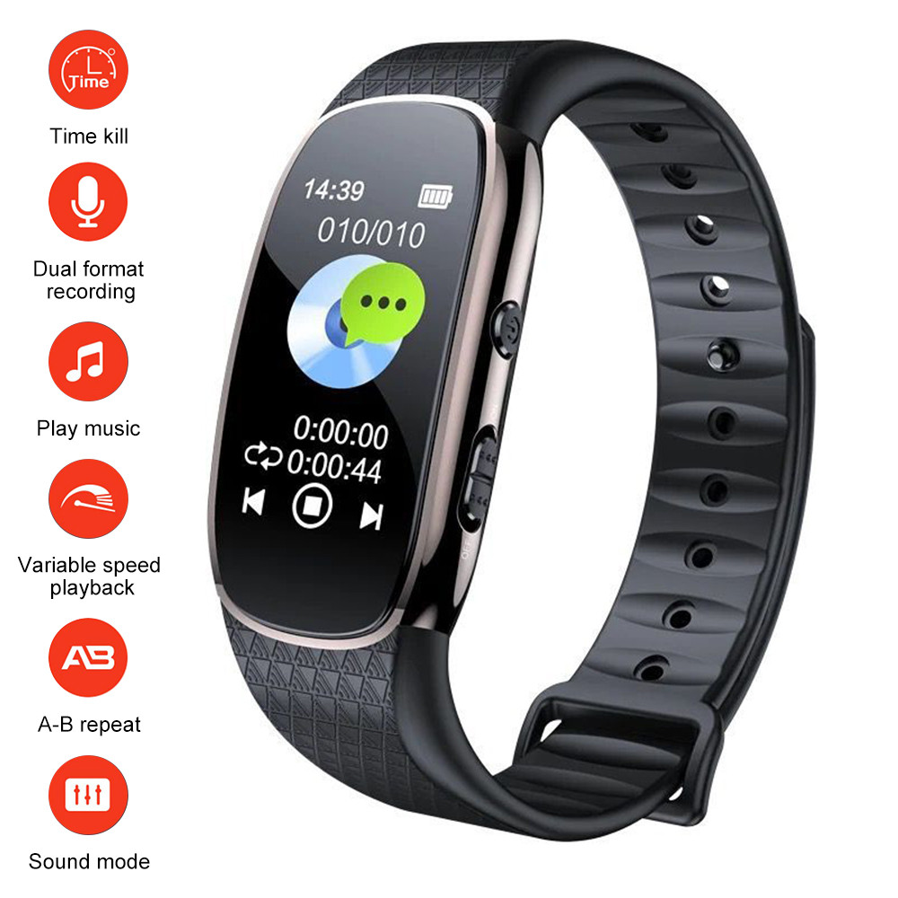 Digital Voice Recorder Watch Smart One Key Recording 64GB Recorder ...