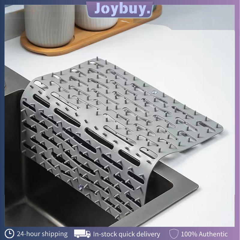 [Quick Draining] Silicone Sink Divider Protector Mat Rise Large Kitchen ...